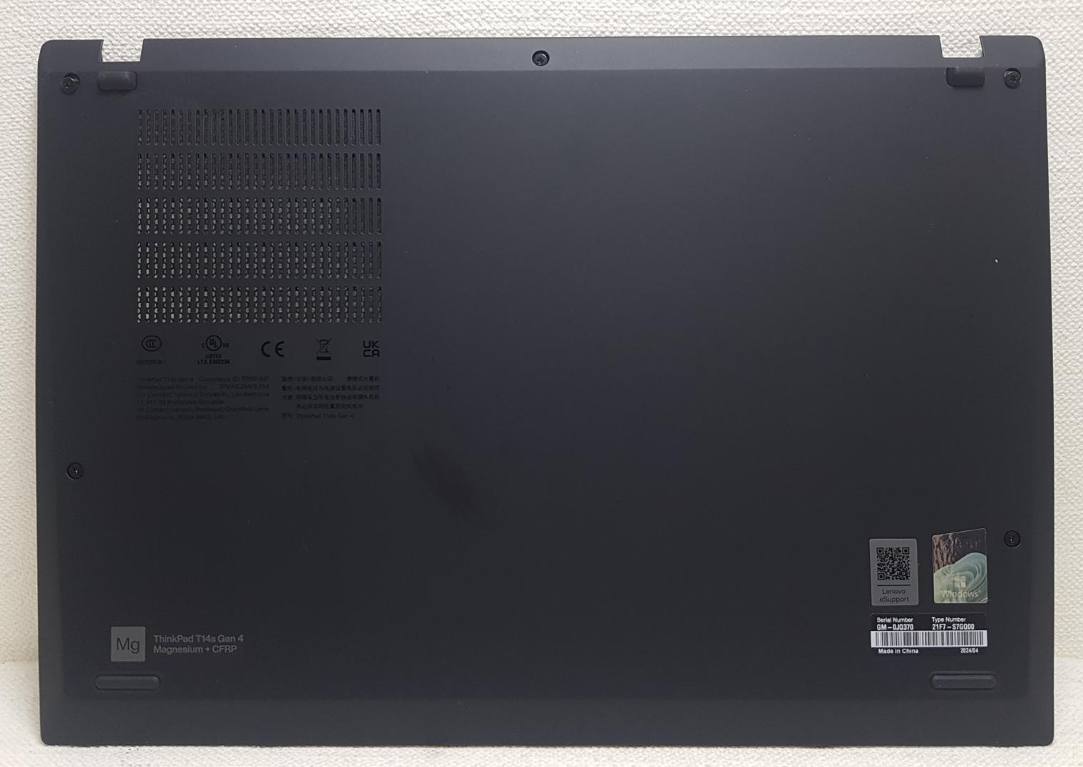 Lenovo ThinkPad T14s Gen 4 (Magnesium) alt kasa