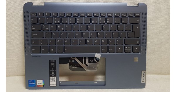 Lenovo IdeaPad Flex 5 14IAU7 82R7 üst kasa klavye (ışıklı)(2378)(Mavi)