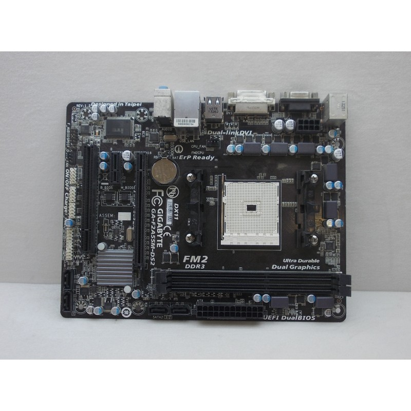 GİGABYTE GA-F2A55M-DS2 Rev:1.2 AMD FM2 Soket Pc Anakart
